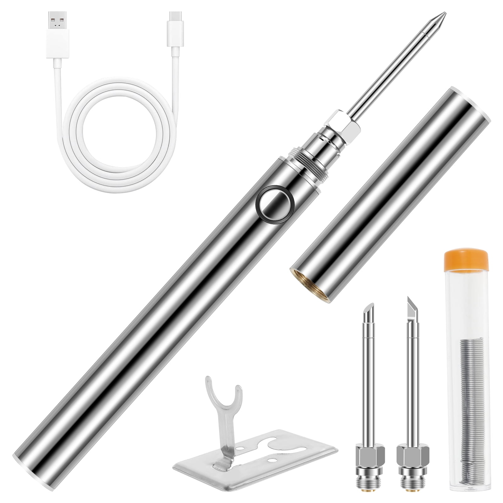 Cordless Soldering Iron Kit USB Rechargeable Wireless Soldering Iron ...
