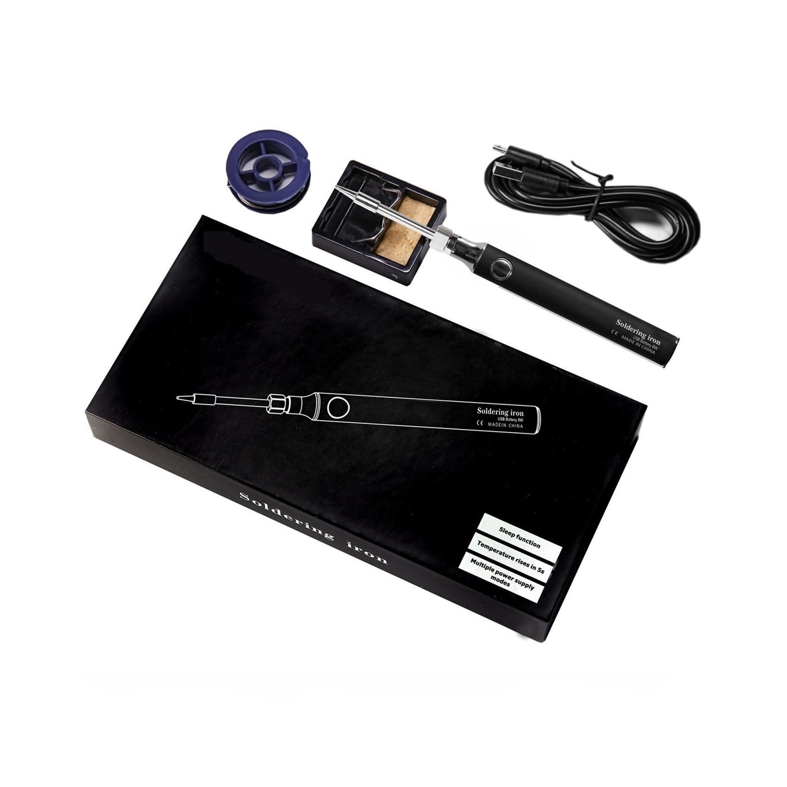Cordless Soldering Iron Tool Pen, Portable USB 5V 8W Electric Powered ...