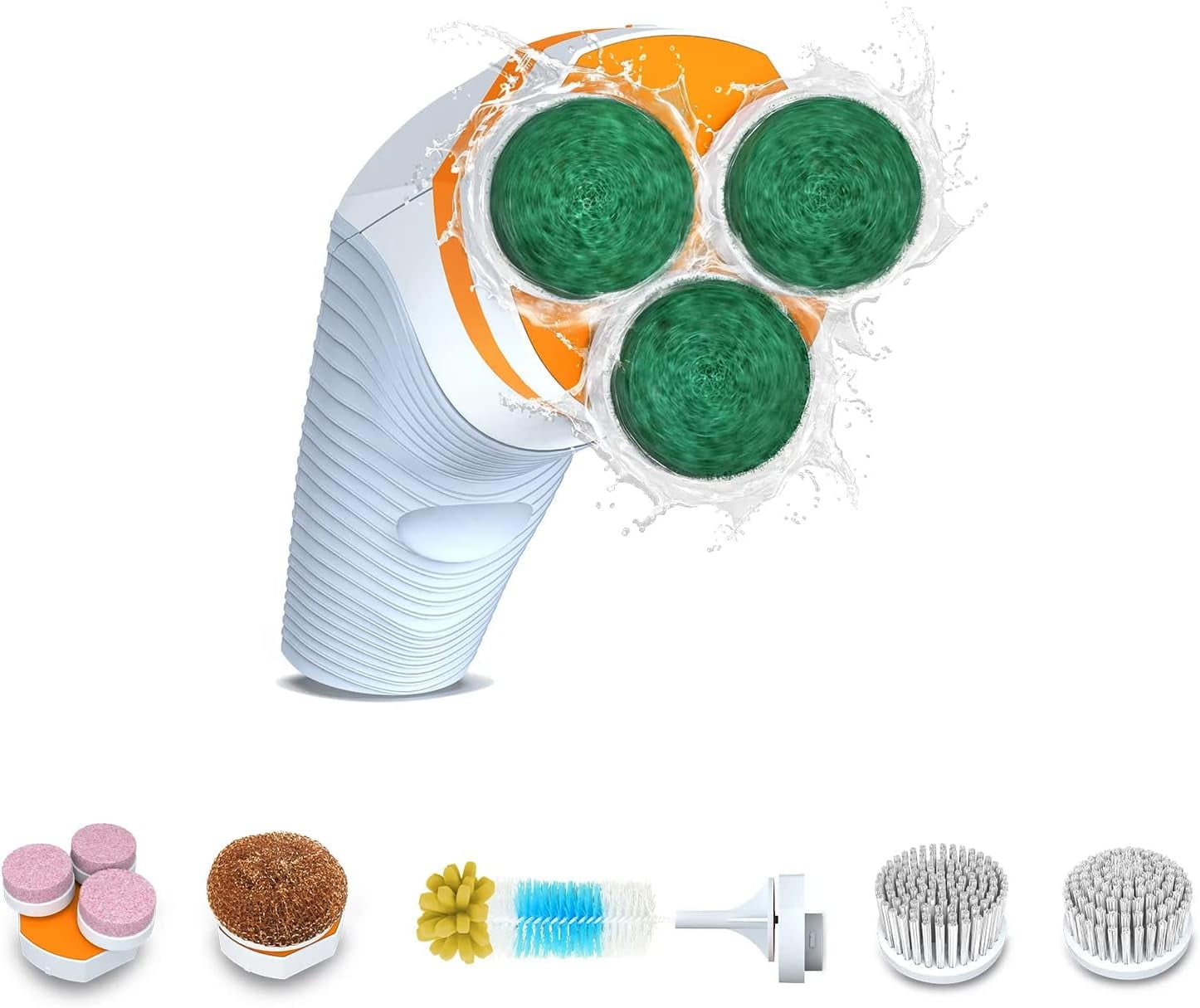 Cordless Spin Scrub Brush - Innovative Opposite Rotating Triple Action ...