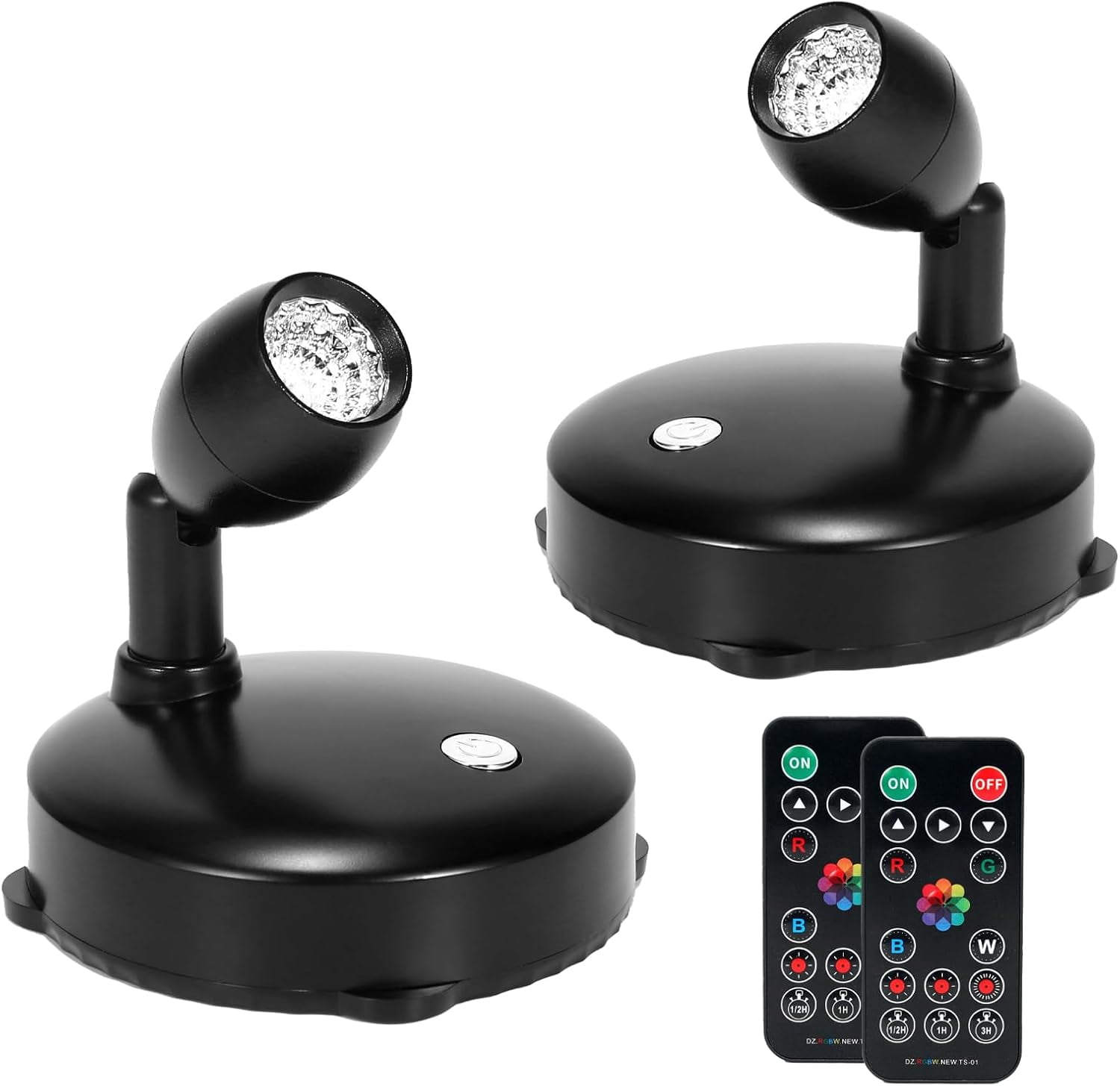 Cordless Spotlight Operated, Uplights with Remote and Timer, Indoor ...