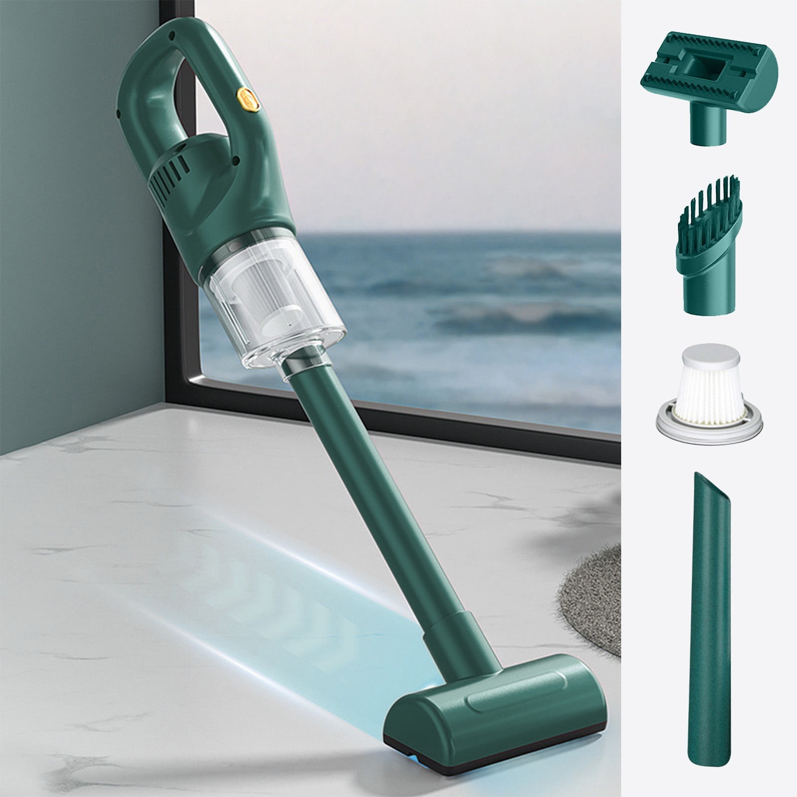 Cordless Stick Vacuum Cleaner,120W Handheld Rechargeable Lightweight ...