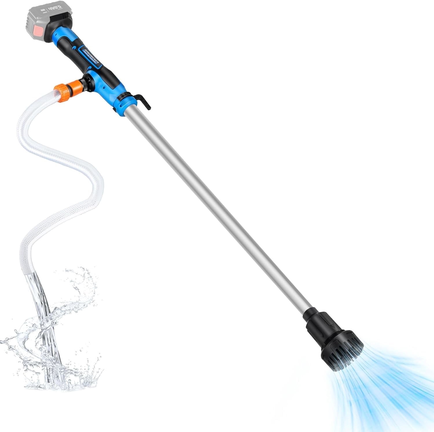 Cordless Stick Water Transfer Pump,12GPM Handheld Portable Stick ...