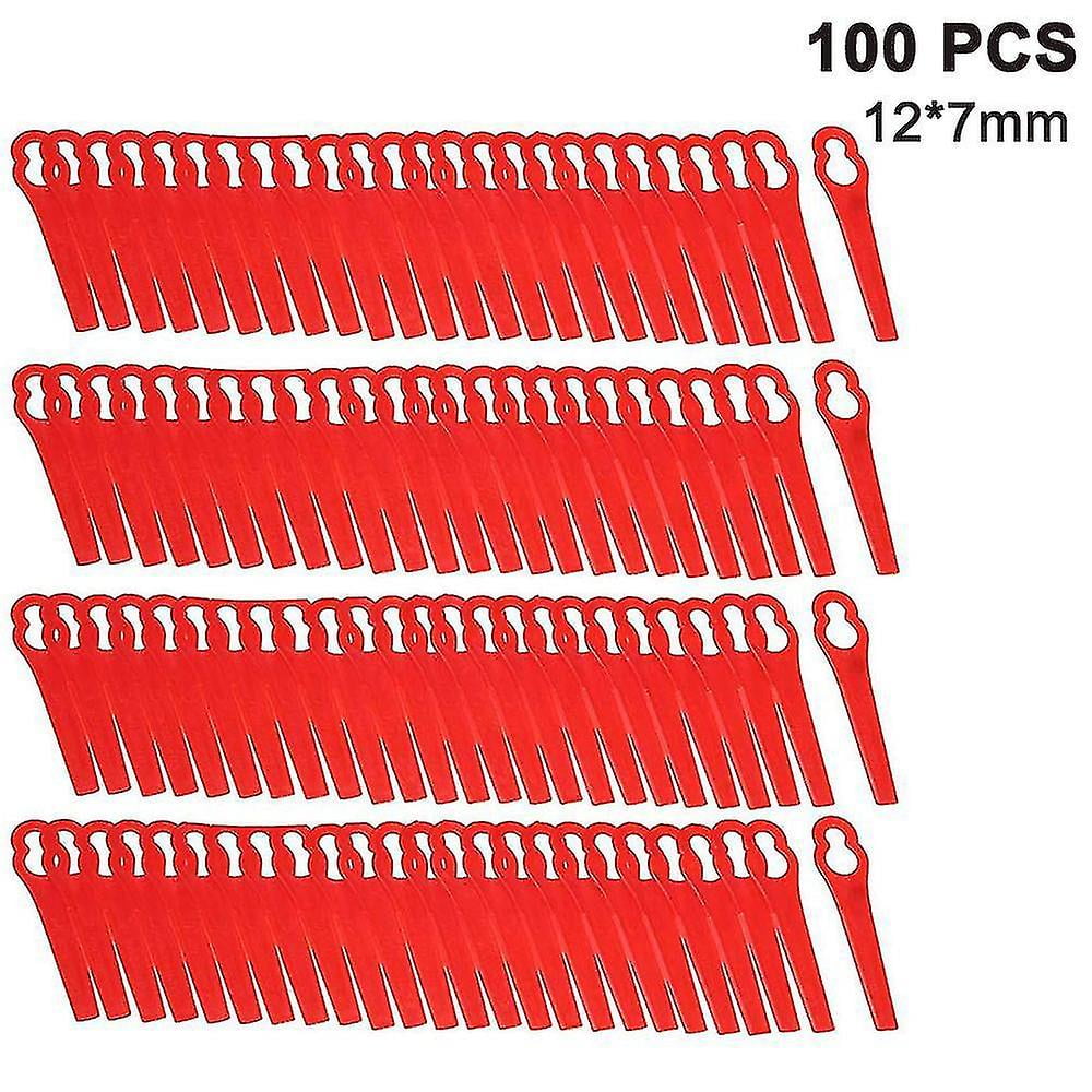 Cordless Strimmer Replacement Set 100-Pack Universal Plastic Blades for ...
