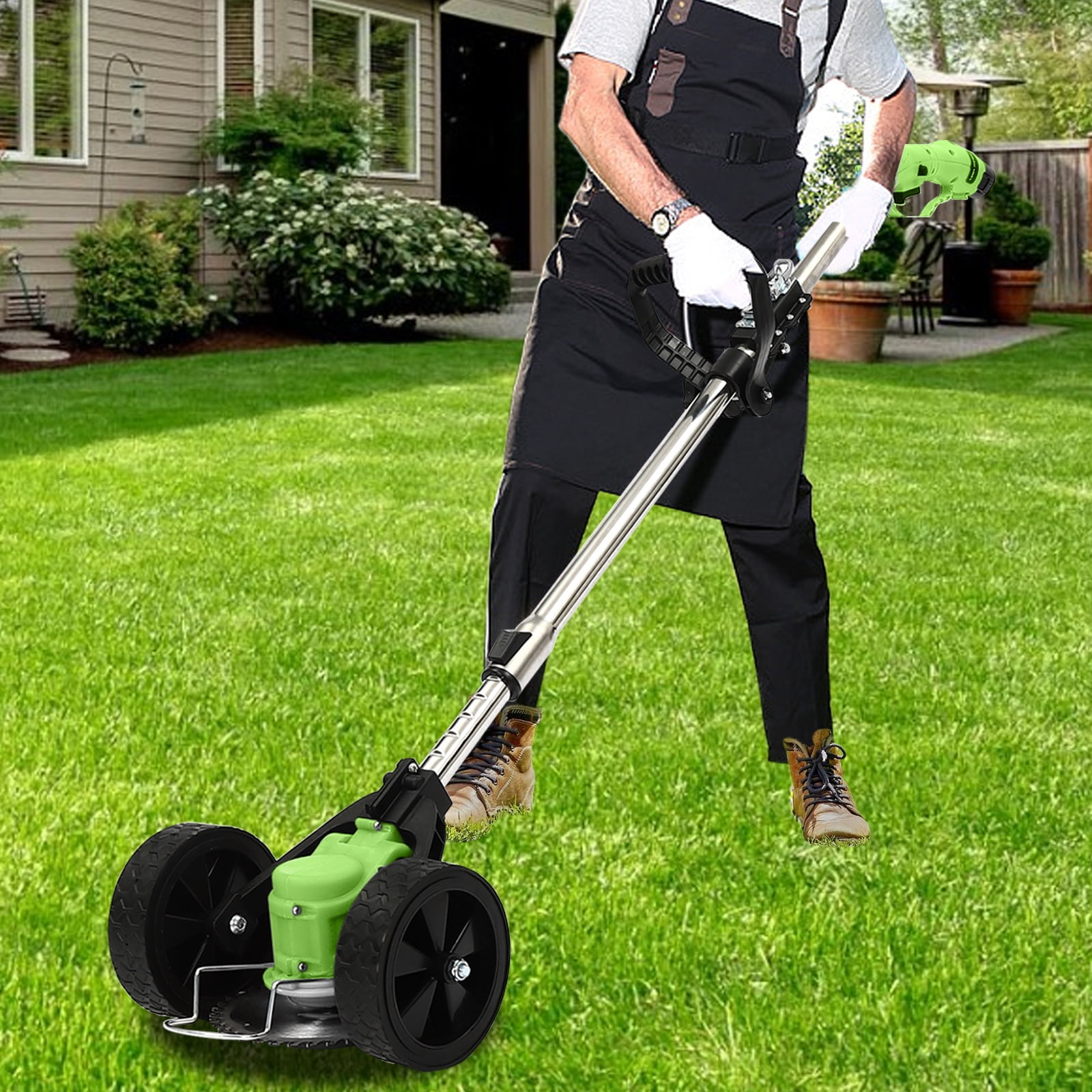 Cordless String Trimmer, 200W Motor, 3 Types of Blades, 90° Adjustable ...