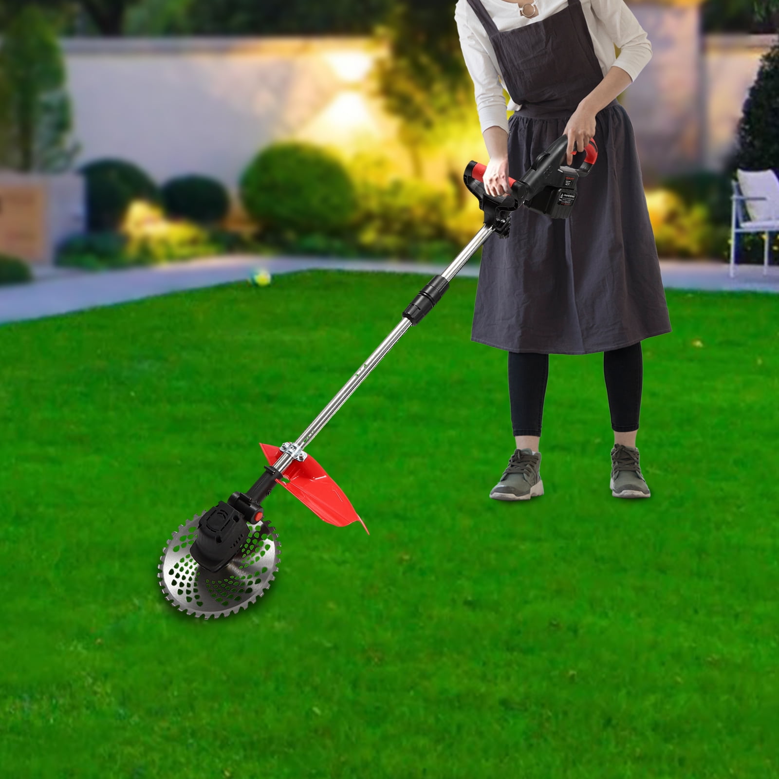 Cordless String Trimmer with Dual 30000mAh Lithium-Ion Batteries ...