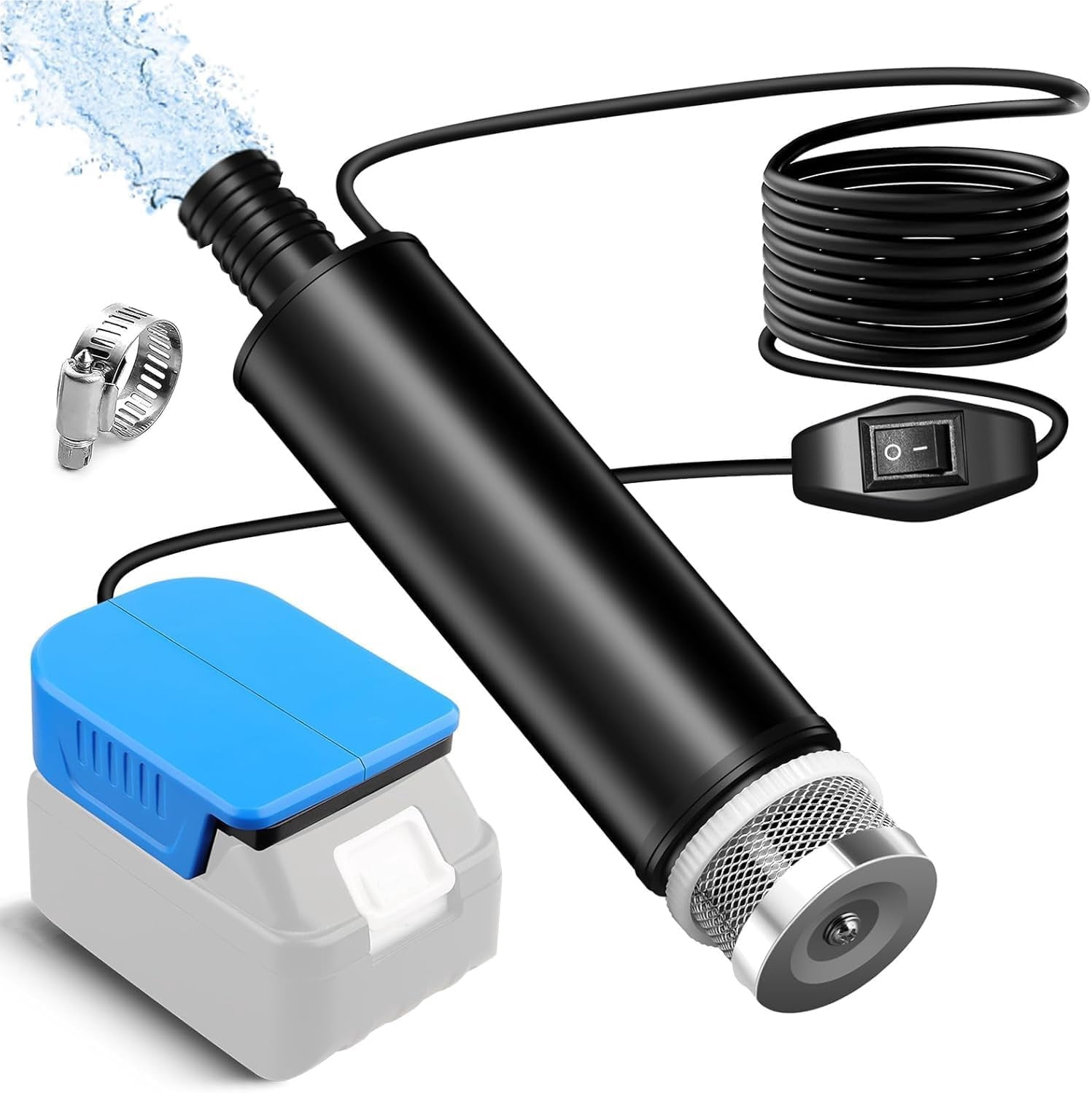 Cordless Submersible Water Transfer Pump, 635 GPH, Compatible with ...
