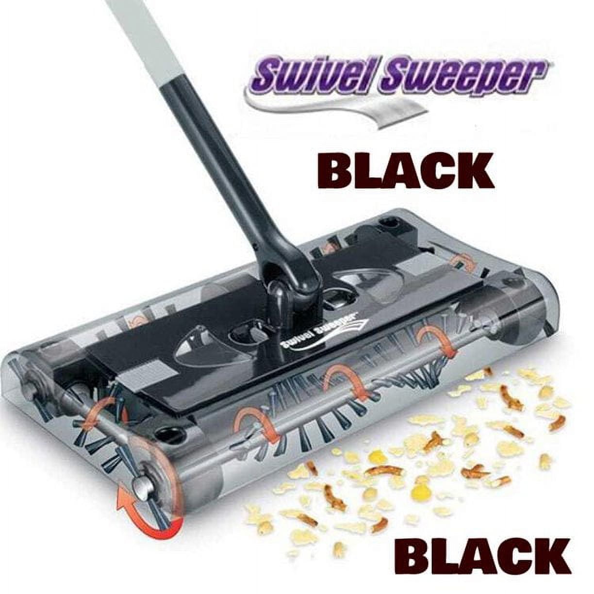 Cordless Swivel Sweeper Black, For all types of floor, Swivels 360 ...