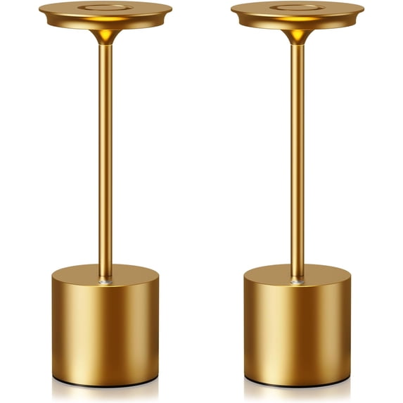 Cordless Table Lamp 6000mAh Portable Touch Control 3 Color Stepless ...