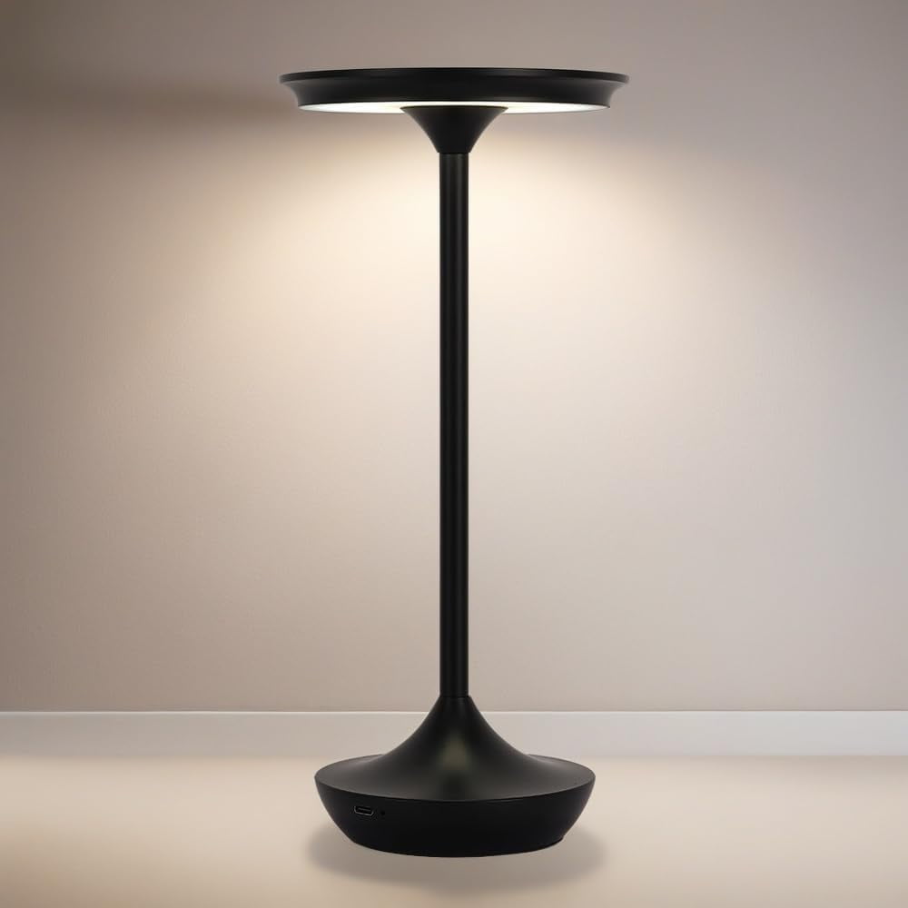Cordless Table Lamp,Portable Outdoor Operated Table Light Touch Control ...
