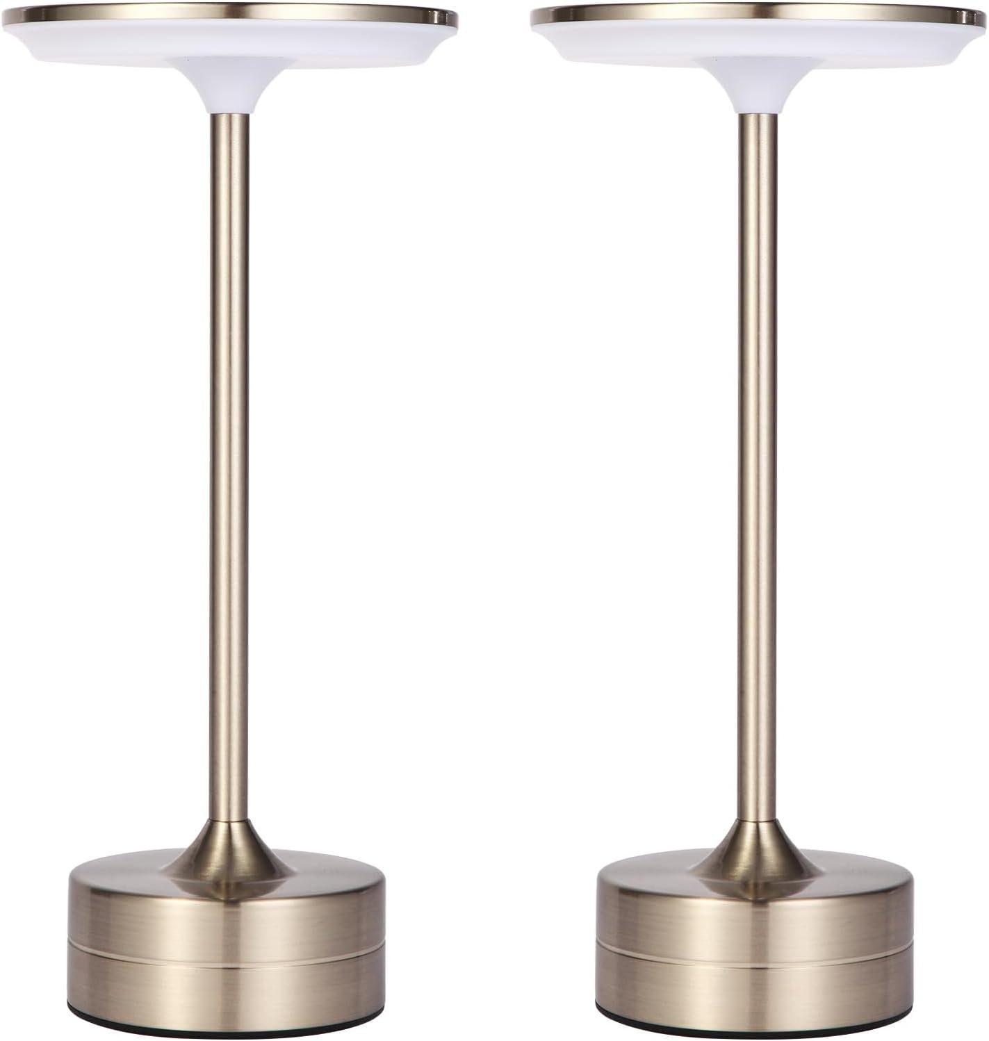 Cordless Table Lamp Rechargeable 2Pack,6000mAh Battery Operated LED ...