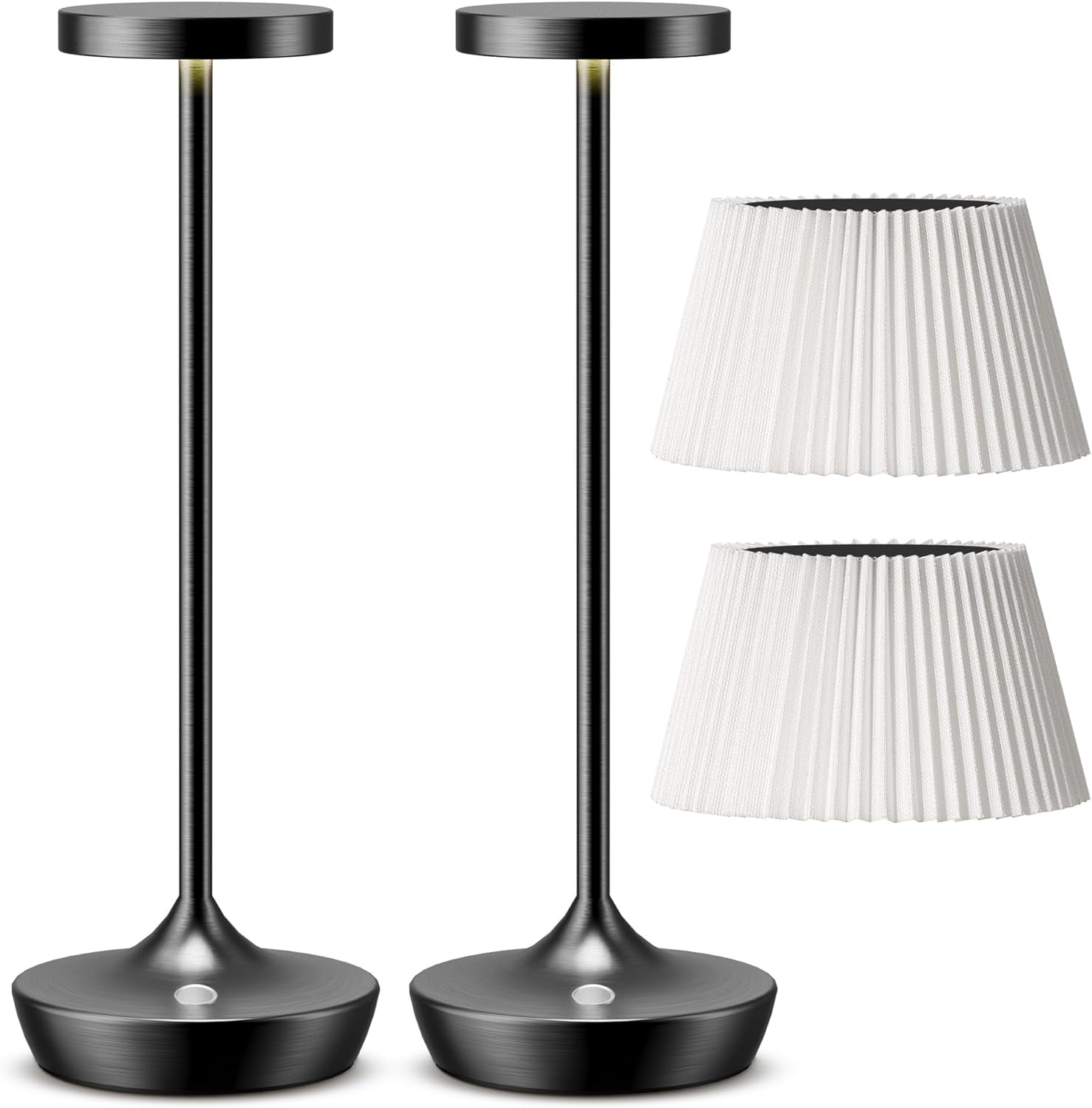 Cordless Table Lamp, Rechargeable Battery Operated LED Desk Lamp, 3 ...