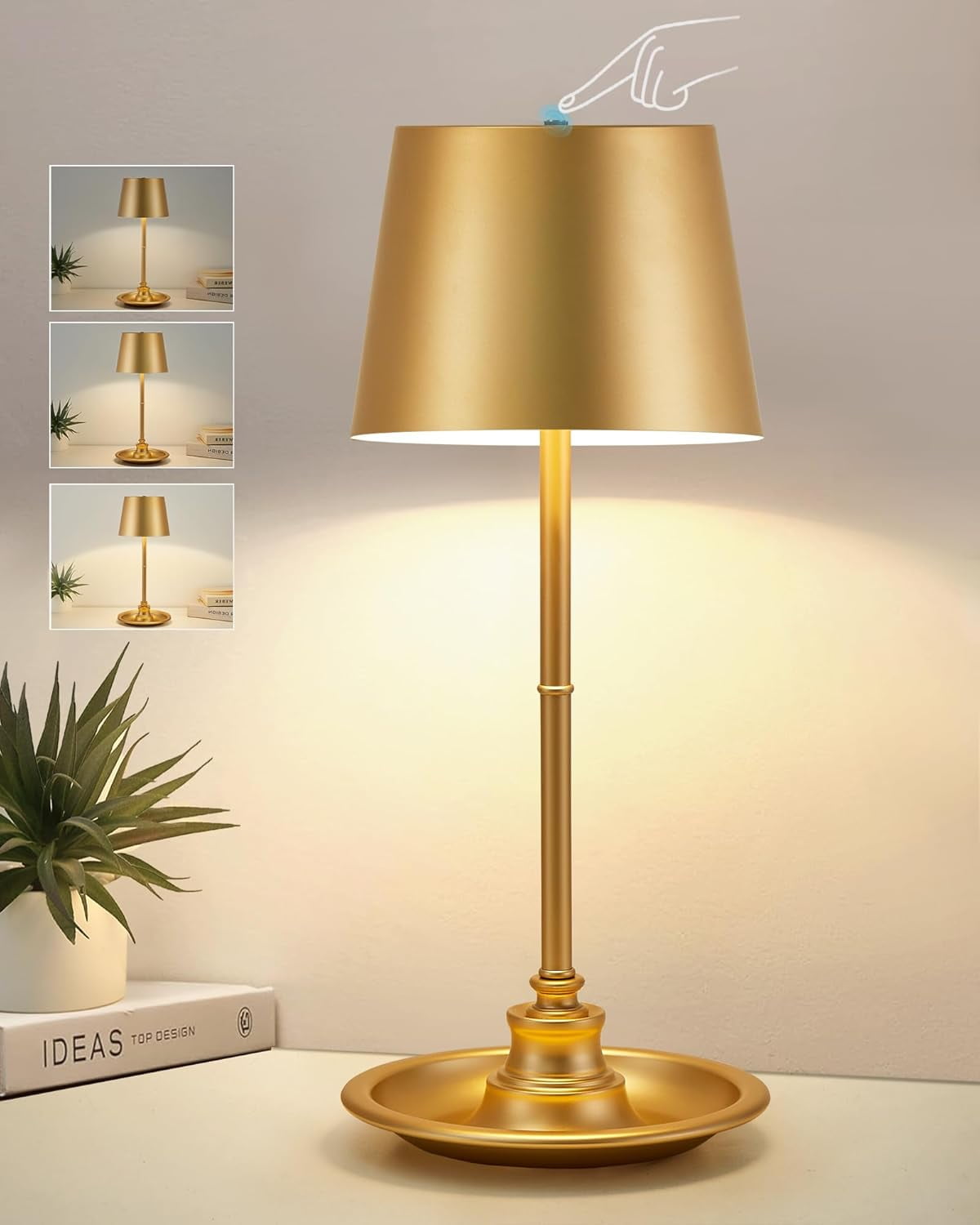 Cordless Table Lamp Rechargeable, Battery Operated LED Table Lamps ...