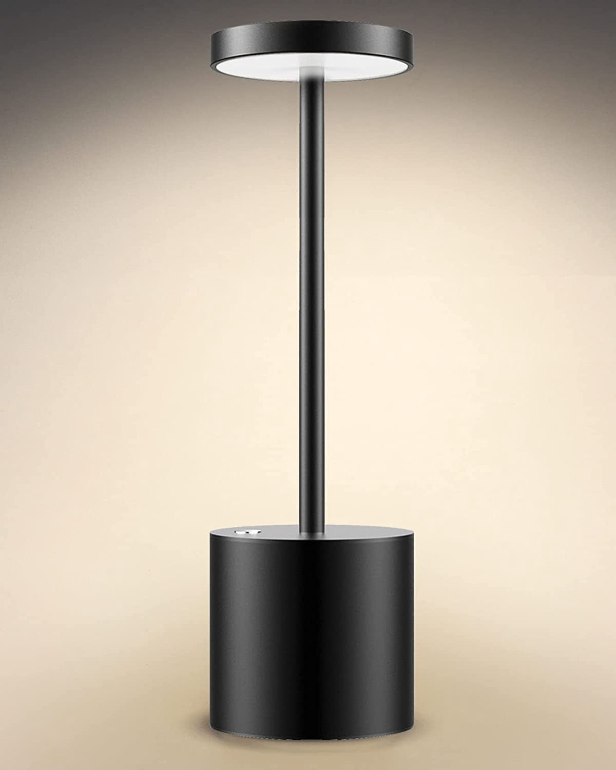 Cordless Table Lamp, Rechargeable LED Battery 5000mAh Metal USB ...