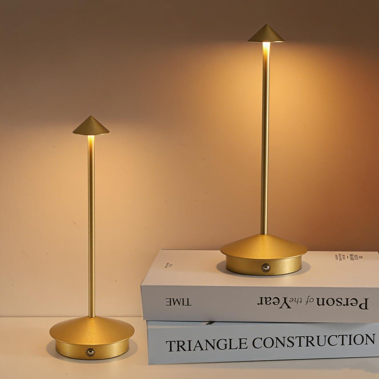 Cordless Table Lamp Set of 2, 5000mAh Rechargeable Battery Powered LED ...