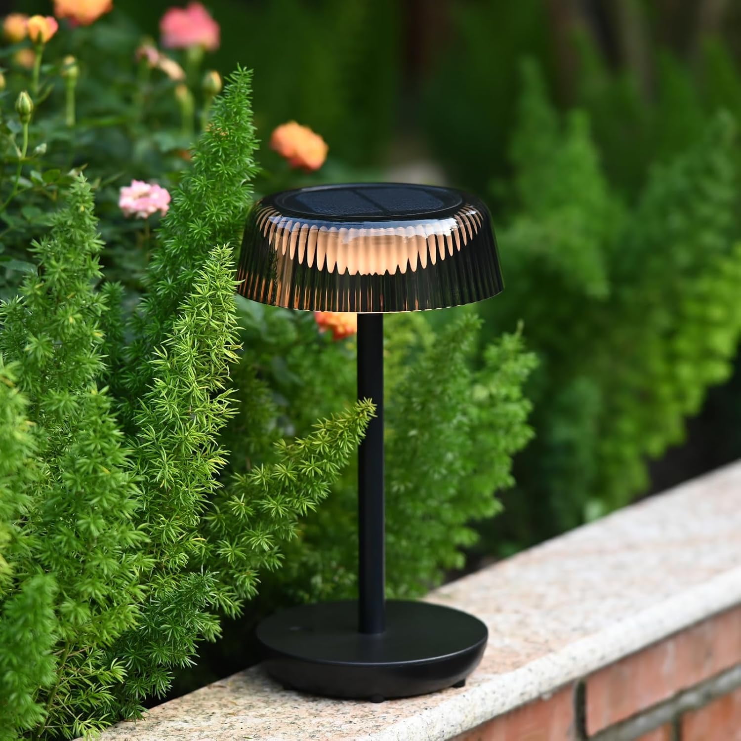 Cordless Table Lamp Solar LED 5200mAh Stepless Dimmable 3000K Warm ...