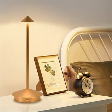 Coliware Black Cordless Table Lamp, Rechargeable LED Desk Lamp with ...