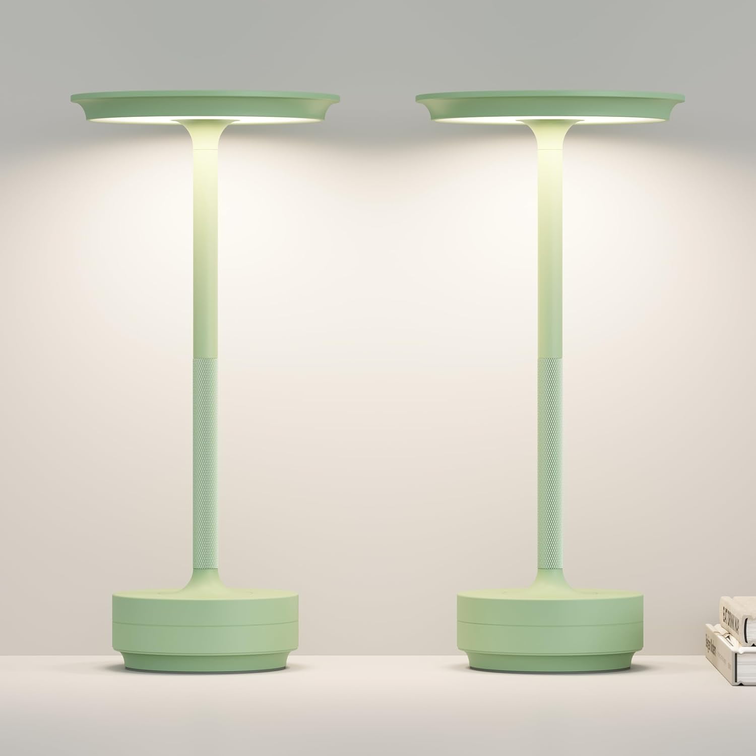 Cordless Table Lamps,Portable 5000mAh Desk Lamp IP54 3 Color Stepless ...