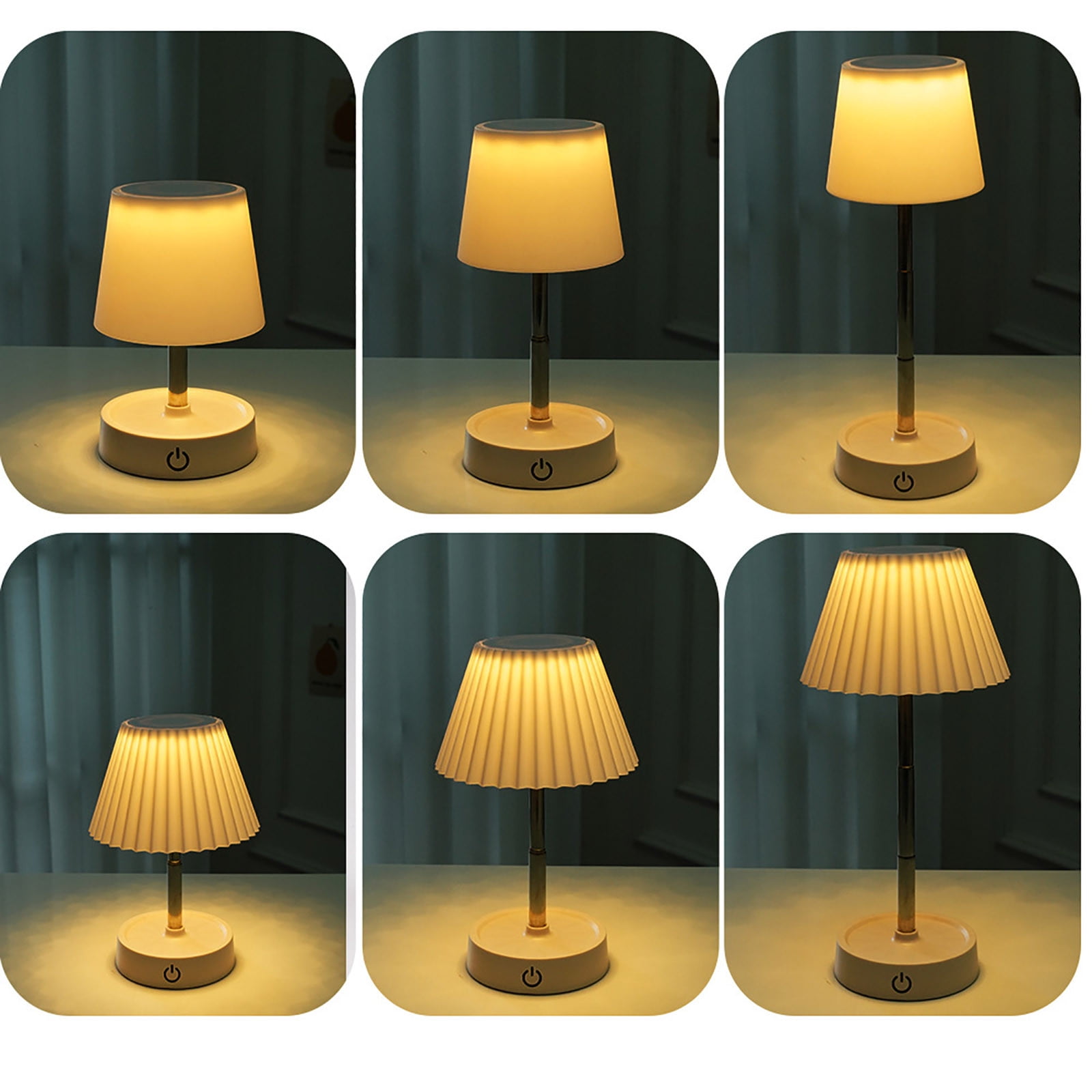 Cordless Table Lamps,Portable Retractable Light Pole Desk Lamp,Battery ...