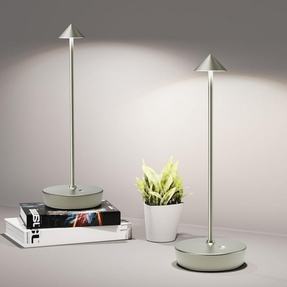 Cordless Table Lamps Rechargeable, 6000mAh Battery Operated LED Desk ...