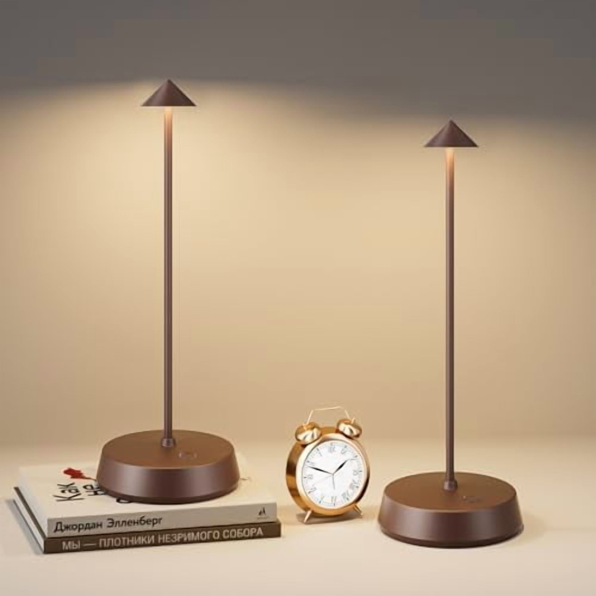 Cordless Table Lamps Rechargeable, 6000mAh LED Battery Operated Desk ...