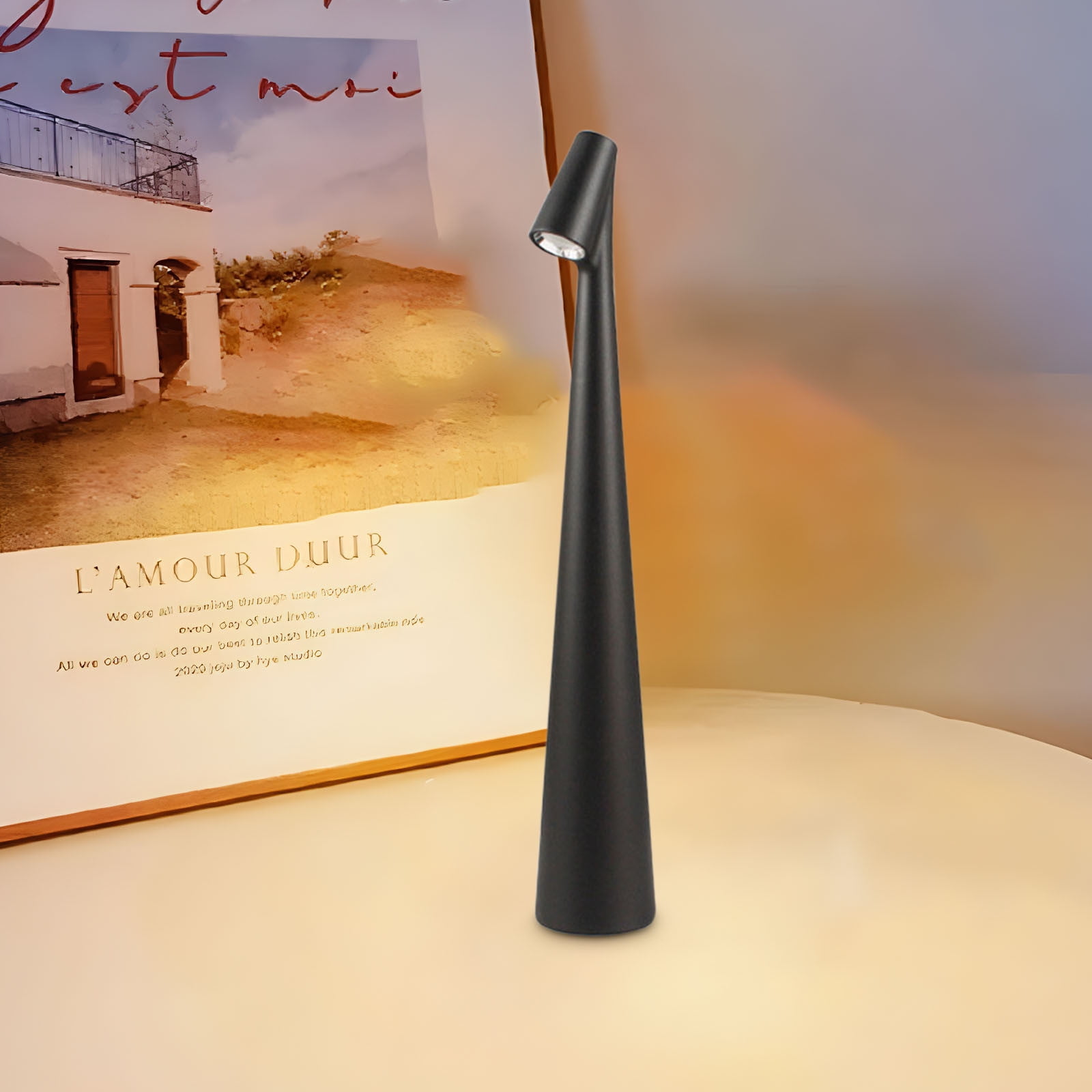 Cordless Table Lamps Rechargeable,Outdoor Portable LED Desk Lamp,Touch ...