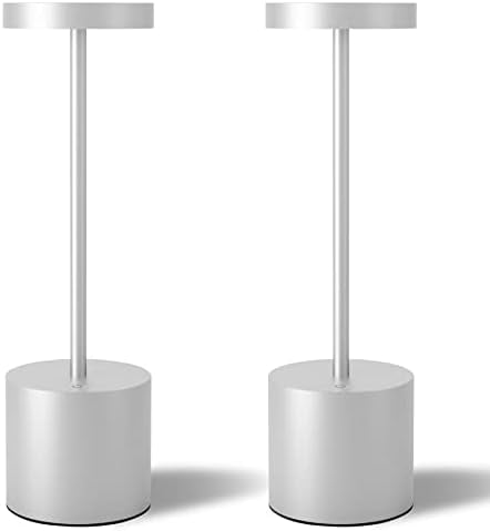 Cordless Table Lamps Set of 2, 5000mAh Rechargeable Battery Powered ...
