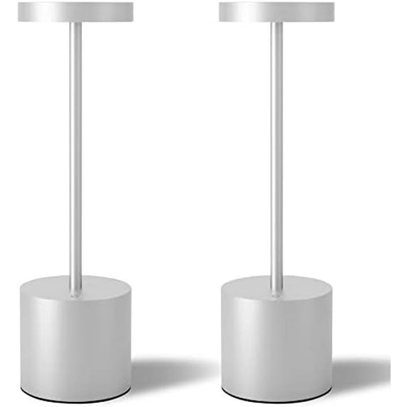 Cordless Table Lamps Set of 2, 5000mAh Rechargeable Battery Powered ...