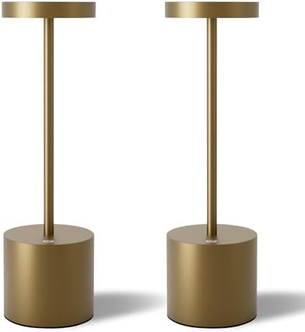 Cordless Table Lamps Set of 2, 5000mAh Rechargeable Battery Powered ...