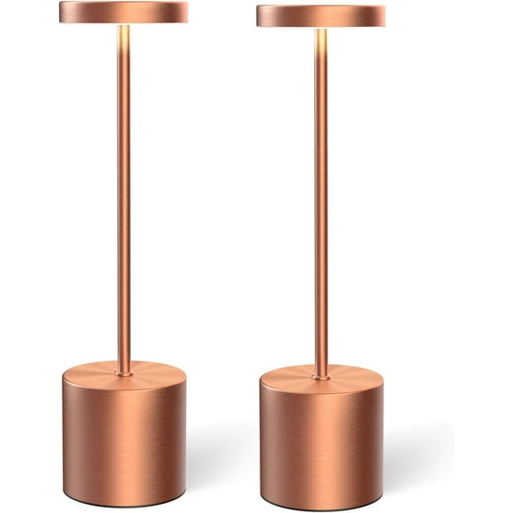 Cordless Table Lamps Set of 2, Portable Desk Lamp, 5000mAh Table Light ...