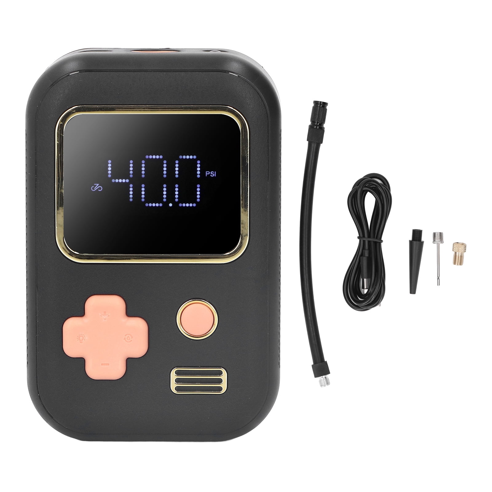 Cordless Tire Air Compressor with Digital Gauge, Portable Electric Inflator Pump for Car, Bike ...