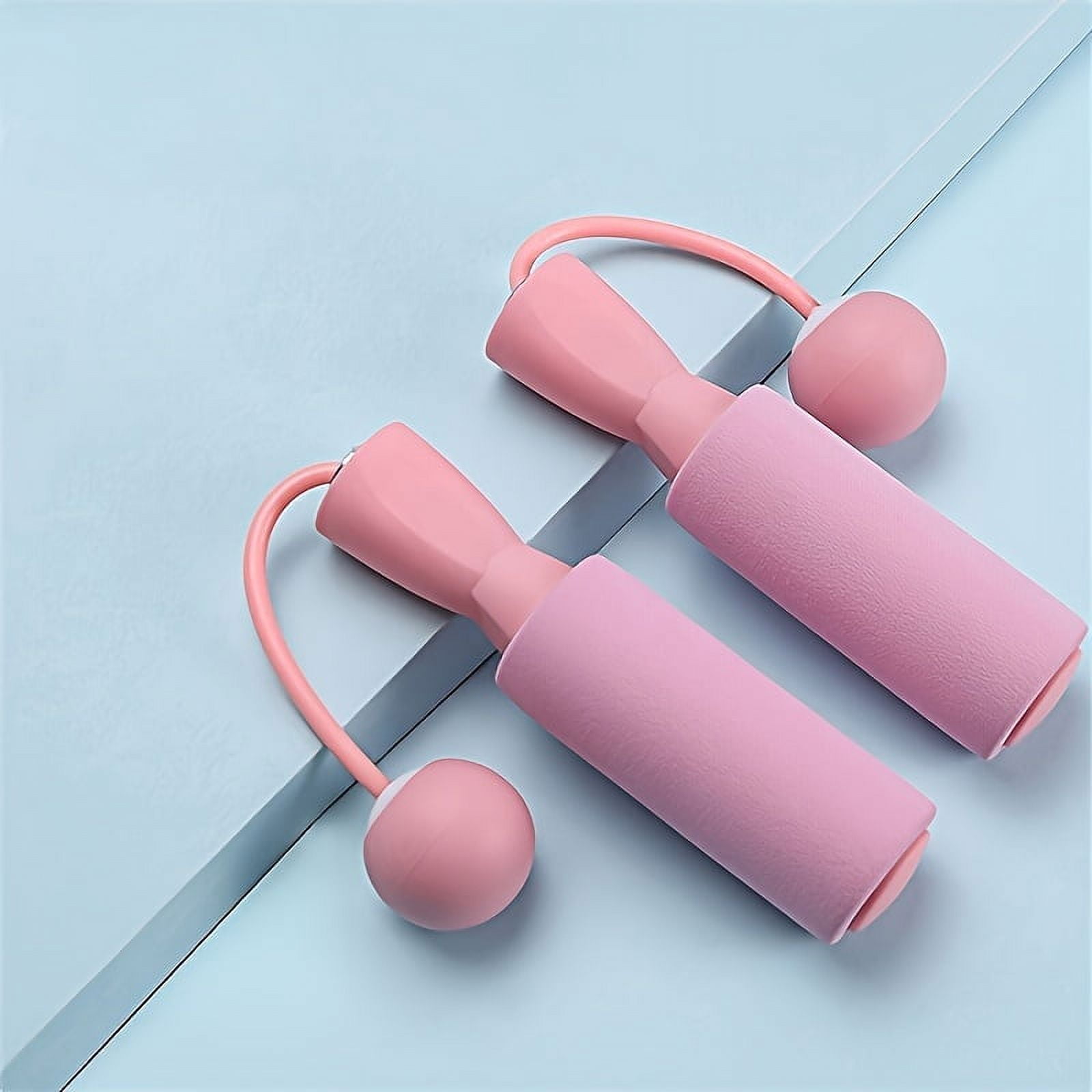 Cordless & Traditional Dual-Mode Jump Rope with Weighted Balls, Comfy ...