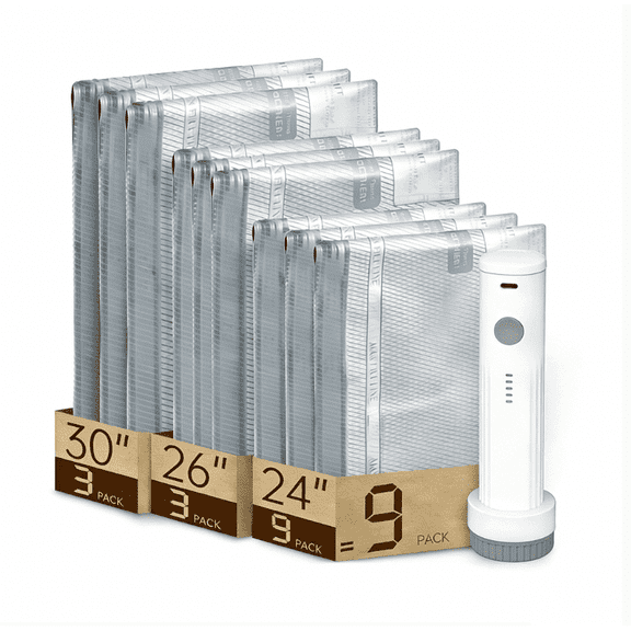 Travel Vacuum Bags with 2026 Lastest Wireless Pump, 8 Pack-4 Sizes ...