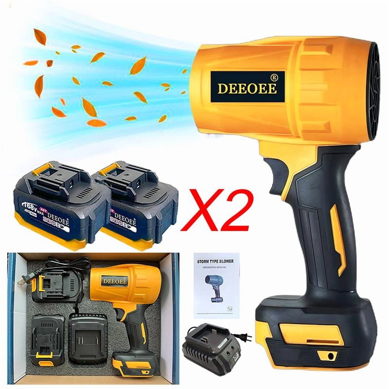 Cordless Turbo Jet Leaf Blower – High-Power Brushless Motor, Violent ...
