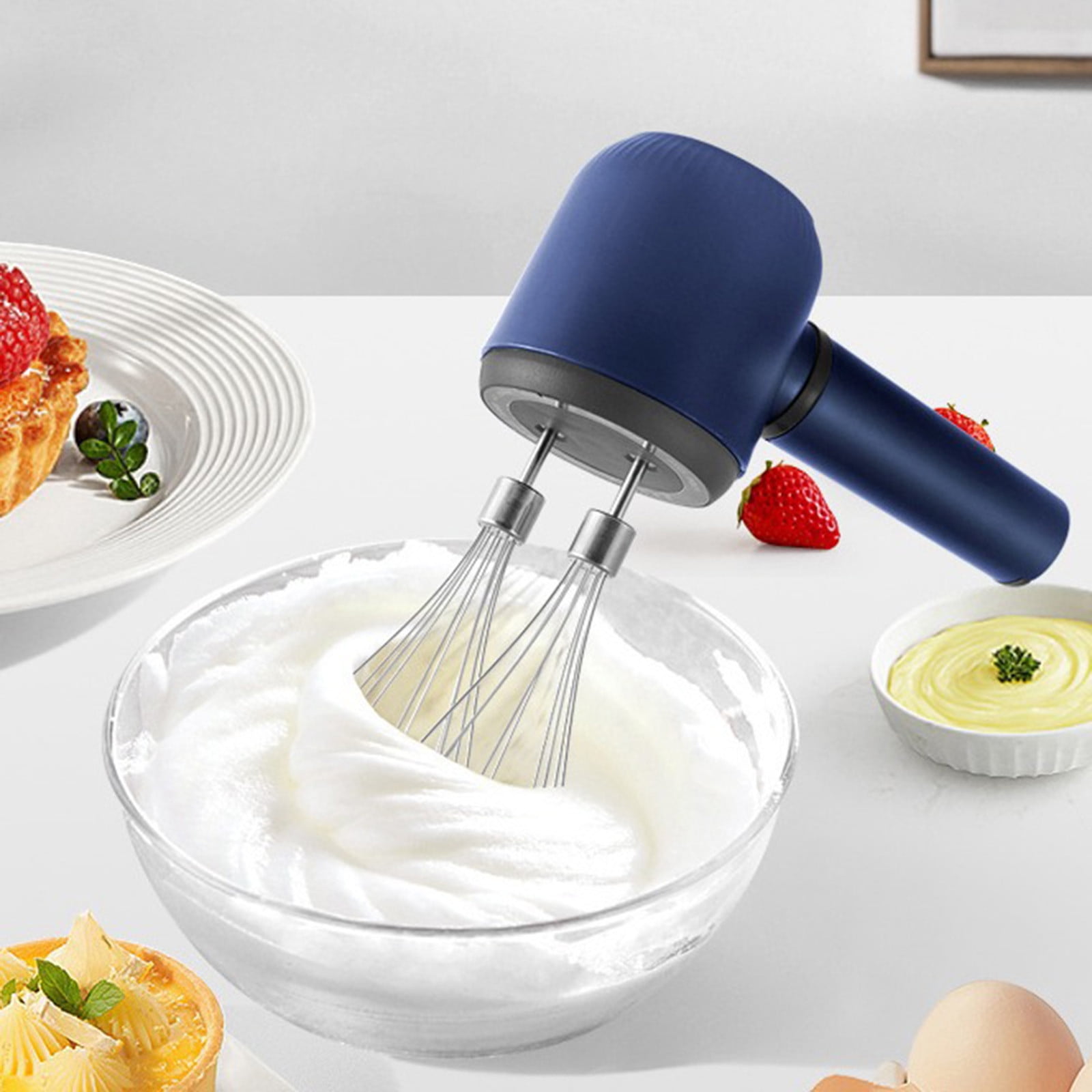 Cordless Twin Stick Hand Mixer- Electric Whisk USB Rechargeable ...