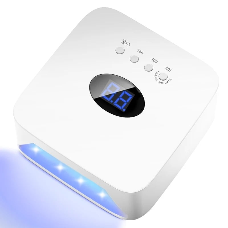 Cordless UV LED Nail Lamp 54W – 30 Beads Gel Nail Dryer with Timer, LCD ...