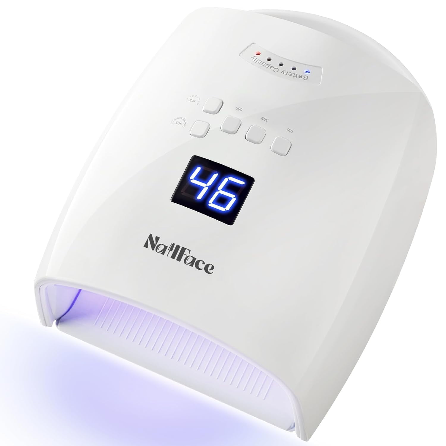 Cordless UV LED Nail Lamp, Rechargeable 66W UV Light Nail Curing Lamp ...