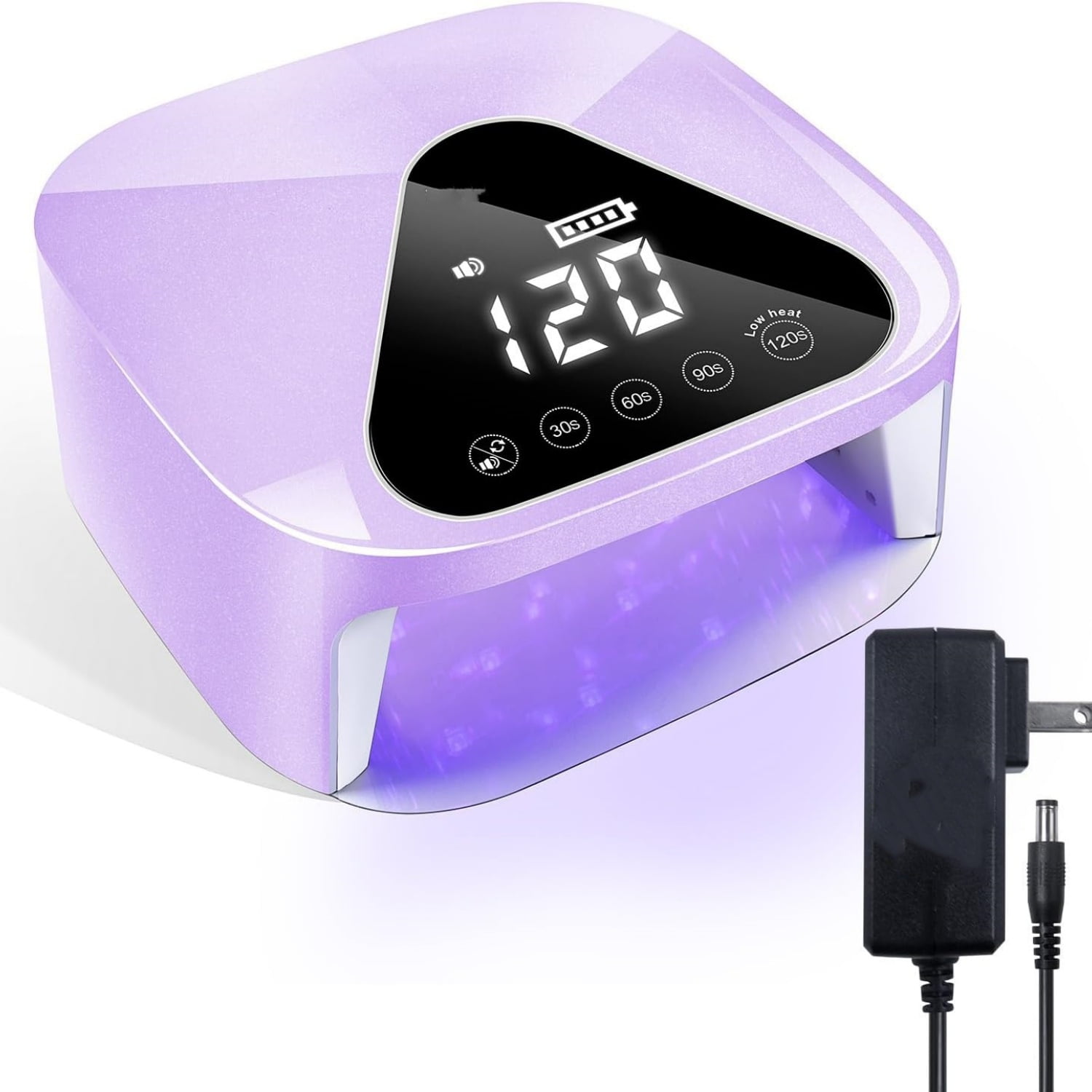 Cordless UV Nail Lamp for Gel Nails, Faster UV LED Nail Lamp with 4 ...