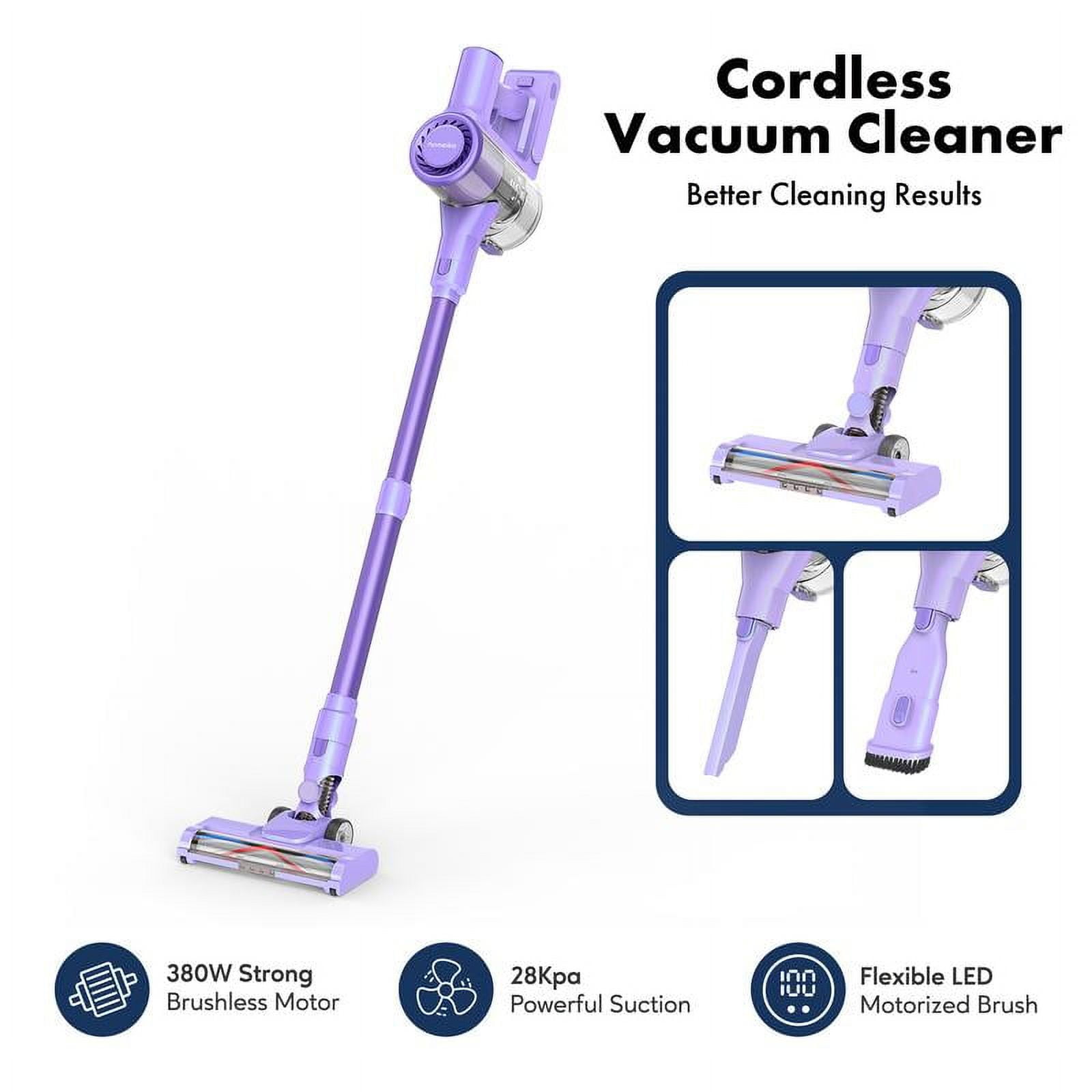 Cordless Vacuum Cleaner, 28Kpa Powerful Suction, 380W Powerful ...