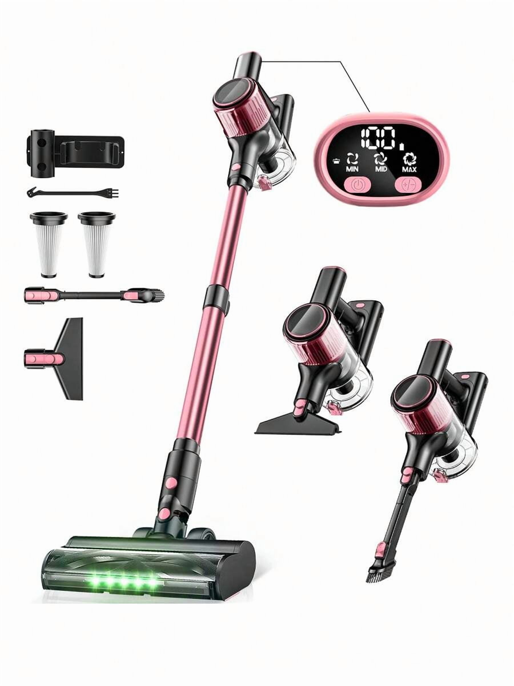 Cordless Vacuum Cleaner, 350W/30Kpa 8 In 1 Powerful Stick Vacuum, With ...