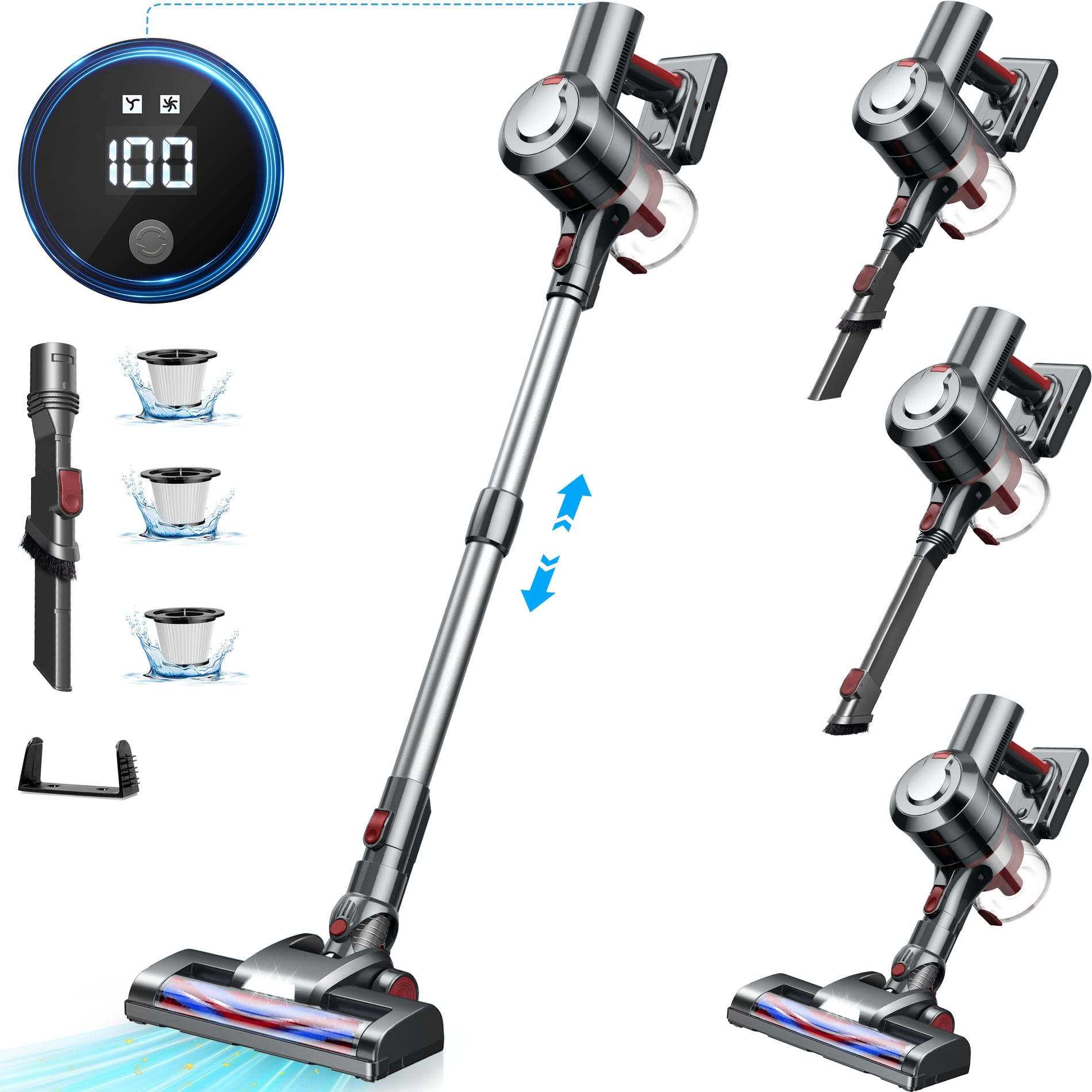 Cordless Vacuum 50min - Professional cleaning vacu - Walmart Business ...