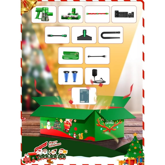 Cordless Vacuum Cleaner, 46Kpa//500W/55Mins Vacuum Cleaners for Home ...