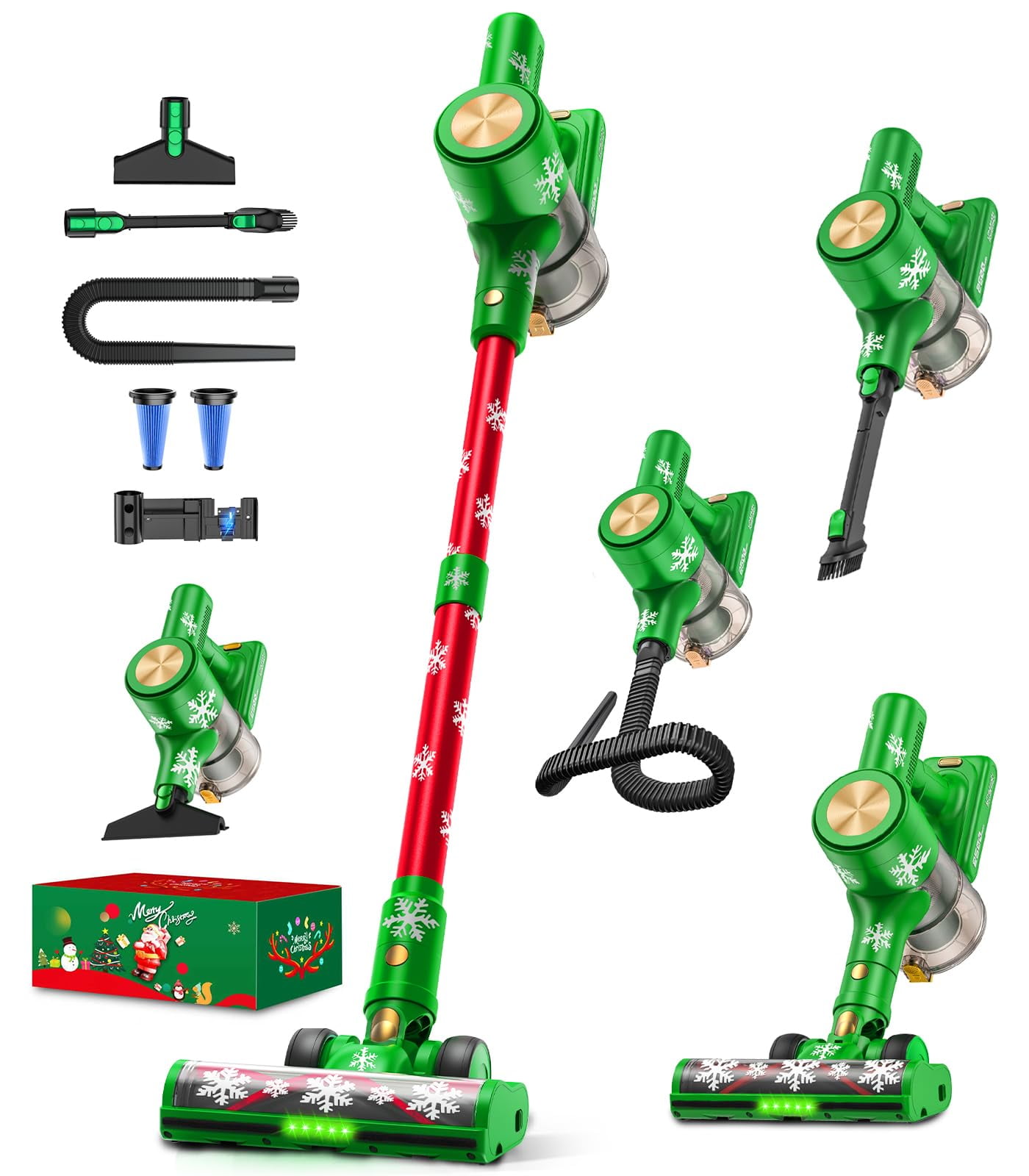 Cordless Vacuum Cleaner, 46Kpa//500W/55Mins Vacuum Cleaners for Home ...