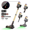 Cordless Vacuum Cleaner, 550W/45Kpa Stick Vacuum Cleaners for Home with ...