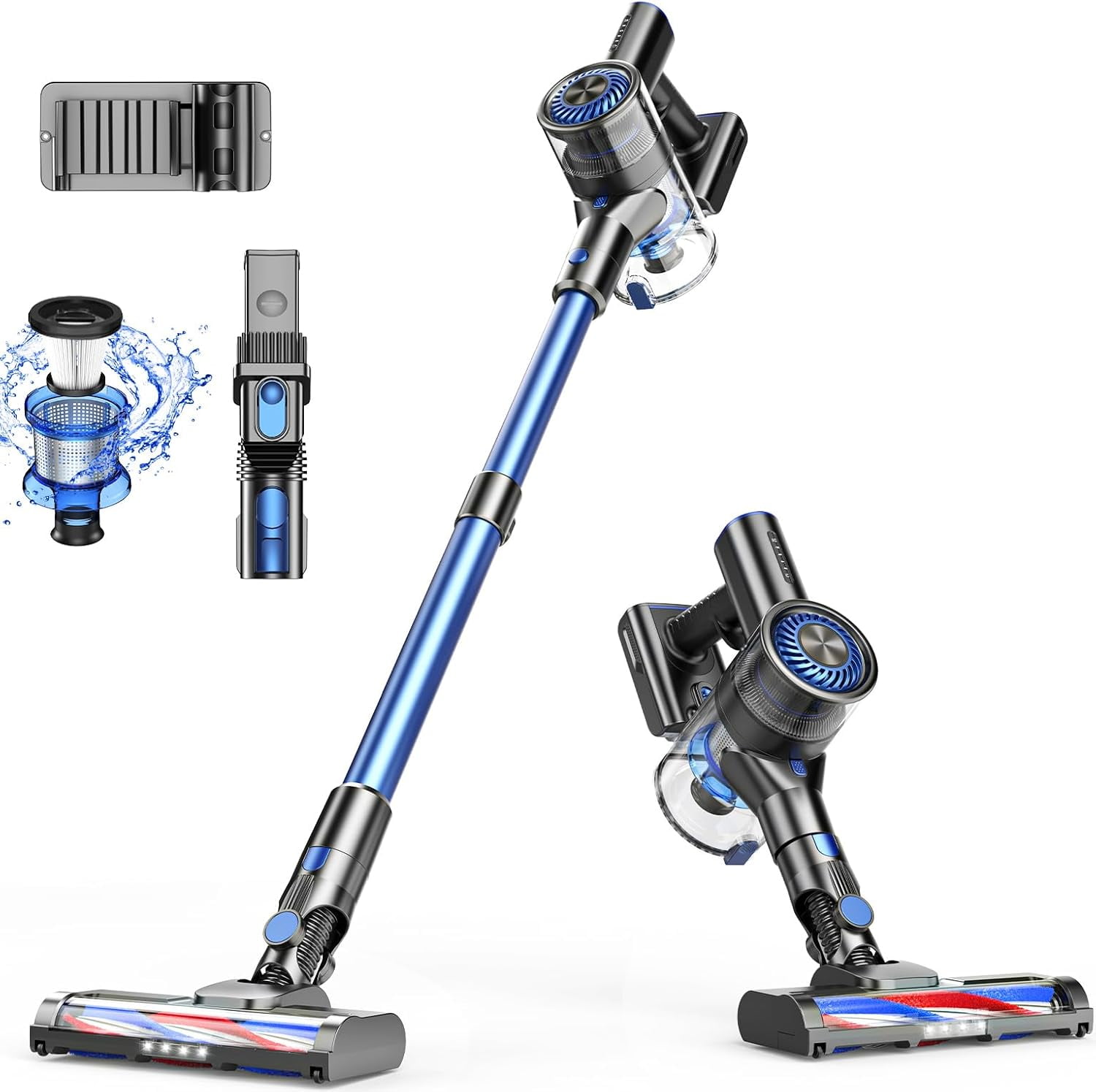 Cordless Vacuum Cleaner, 80000 RPM High-Speed Brushless Motor Powerful ...