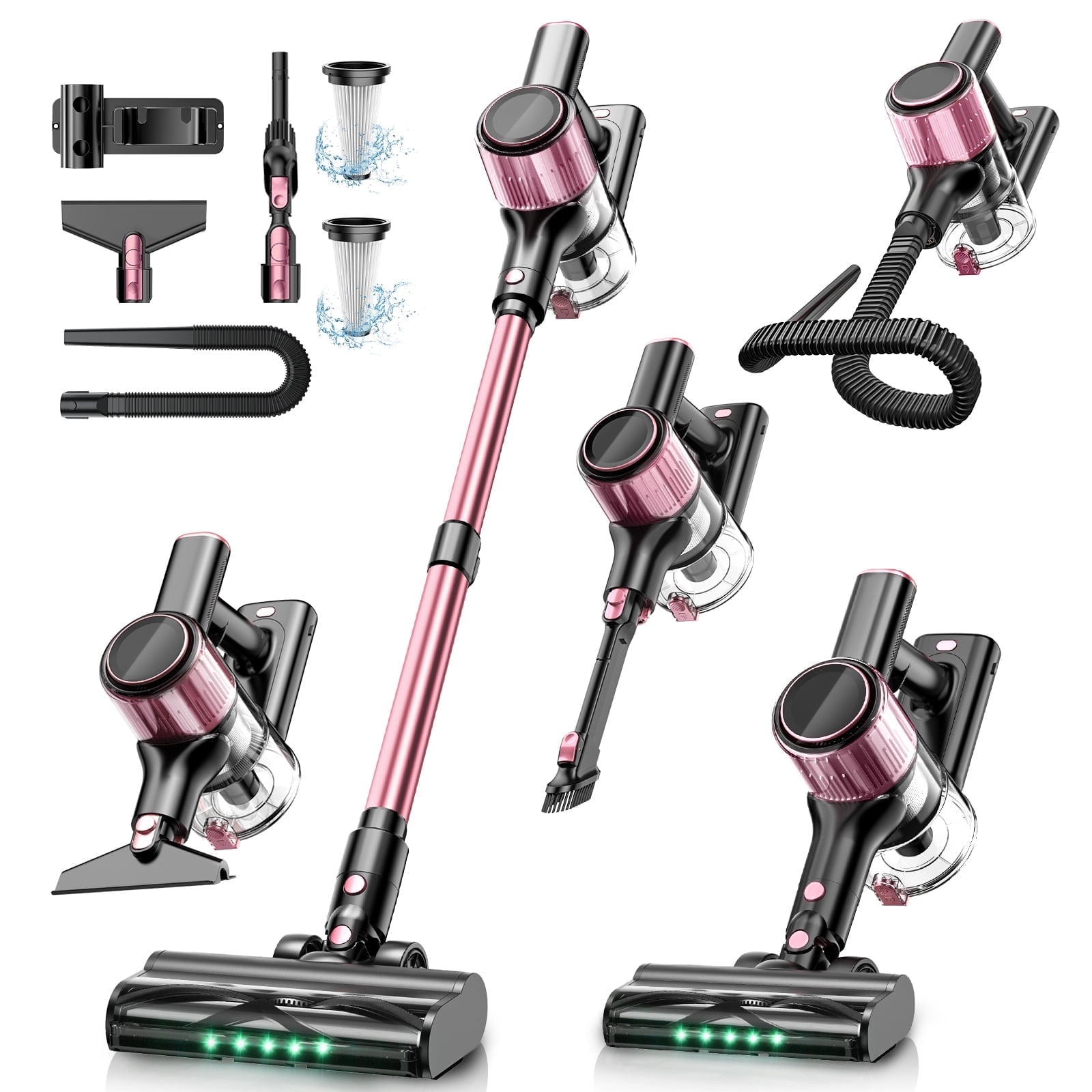 Cordless Vacuum Cleaner, 10 in 1 Stick Vacuum with Powerful Suction ...