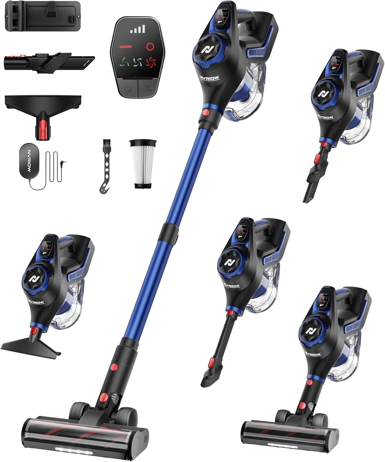Cordless Vacuum Cleaner for Home, 45Kpa Stick Vacuum, Max 80mins ...