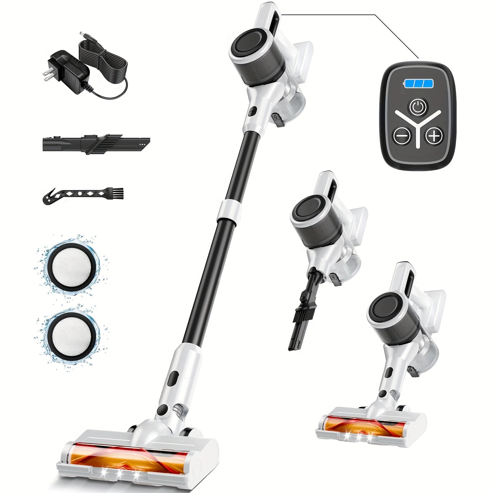 Cordless Vacuum Cleaner for Home - Powerful, Max 65Kpa Stick Vacuums ...