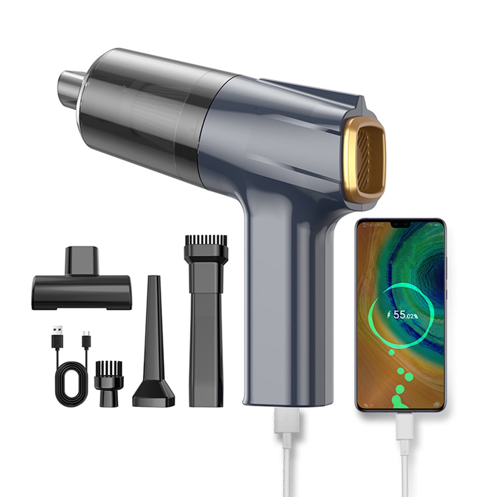 Cordless Vacuum Cleaner, Mini Handheld Car Vacuum Cleaner Rechargeable ...