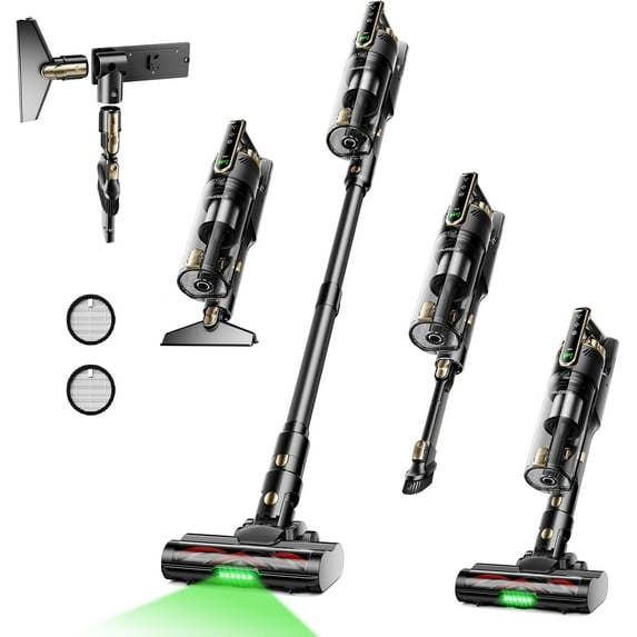 Cordless Vacuum Cleaner, Self-Standing Lightweight Stick Vacuum with 50 ...