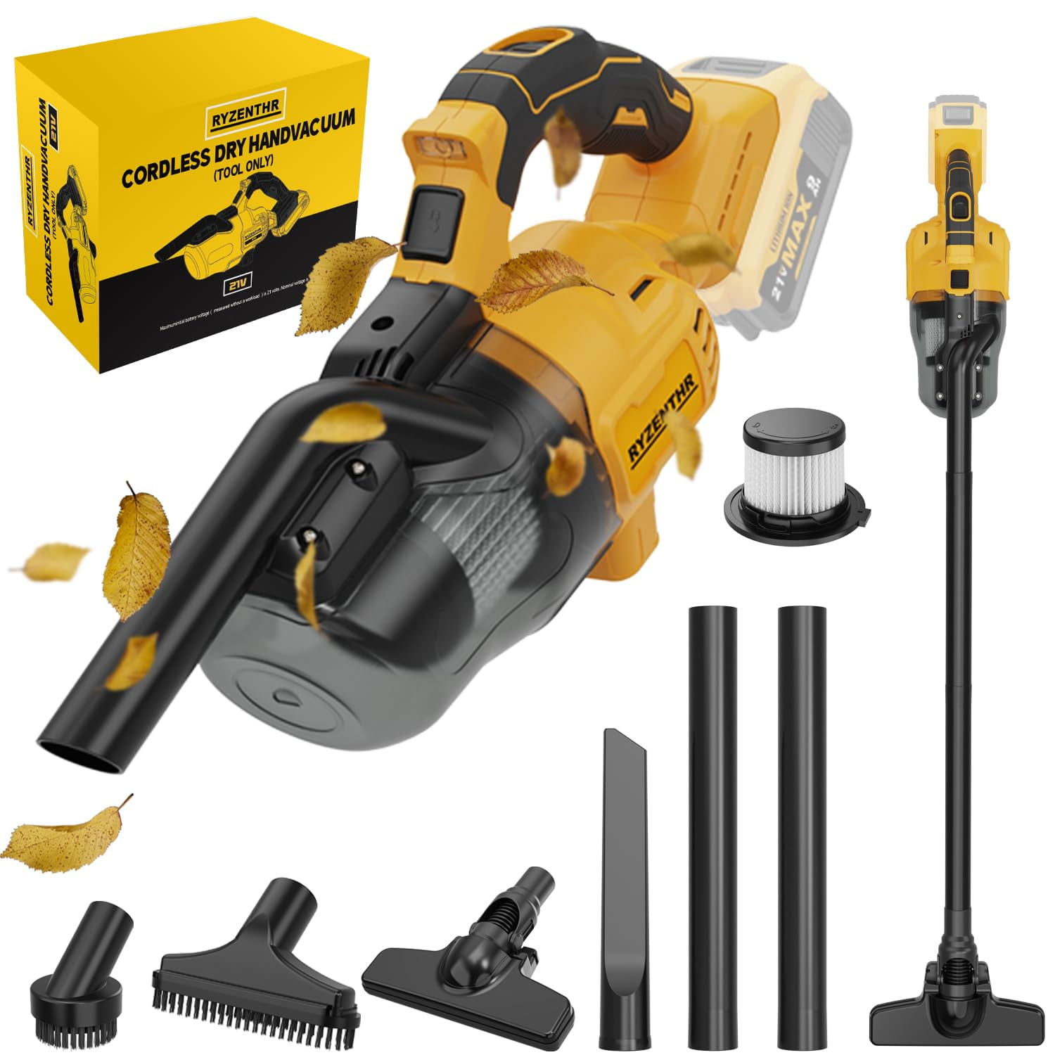 Cordless Vacuum for DE-Walt 20V Battery, 5-in-1 Handheld Electric ...